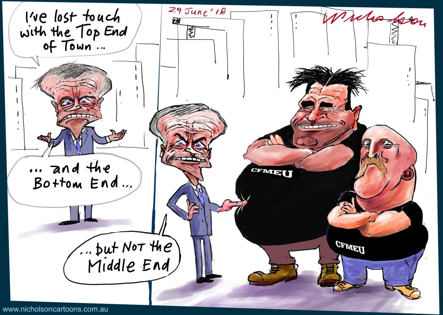 Peter Nicholson's cartoons