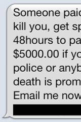 Hitman scam: 'Deposit $5000 or you will be killed'