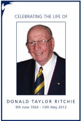 Farewell to an angel: tribute to Don Ritchie
