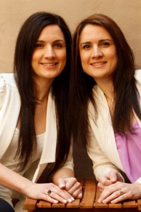 Two of us: Stephanie Cauchi and Nicole dos Santos