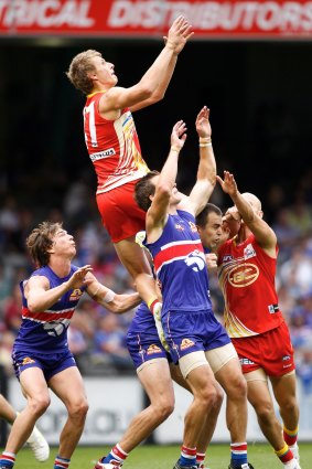 Gold Coast ruckman Daniel Gorringe hits back at critics