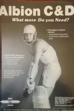 Helmets were designed when cricket was a side-on game