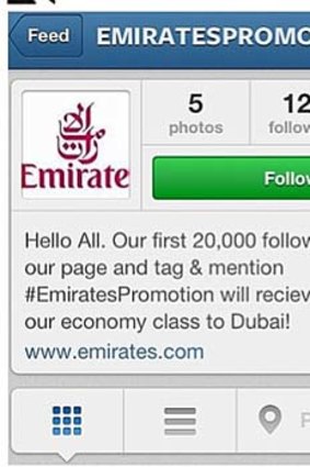 Thousands fall for fake Emirates Instagram competition
