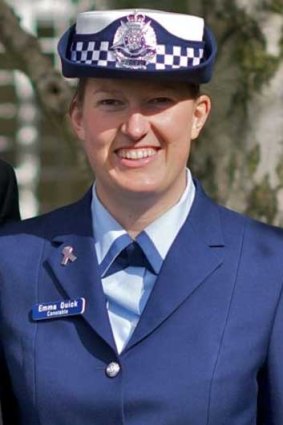 Injured policewoman 'doing her dream job'