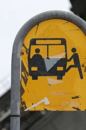 B is for bus, but designers prefer pictograms for NSW transport signs