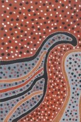 Gija artists Rusty Peters, Peggy Patrick and Phyllis Thomas of Warmun ...