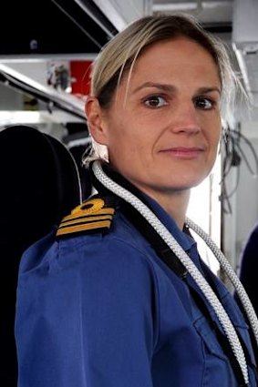 First woman to take helm