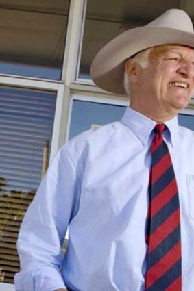 Bob Katter, MP and dedicated boofhead, knows how to get a point across