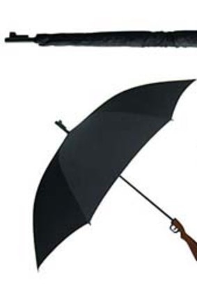 Police rain down after brolly scare