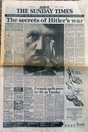 Fake Hitler diaries taken as real news history