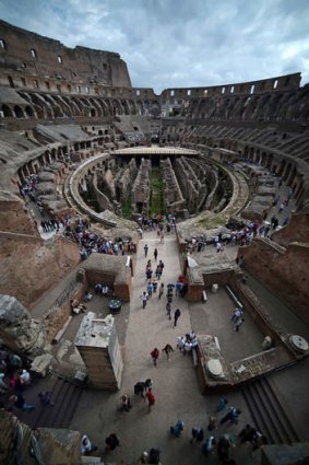 Ancient erotic scenes, graffiti found inside the Colosseum