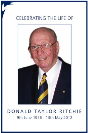 Farewell to an angel: tribute to Don Ritchie