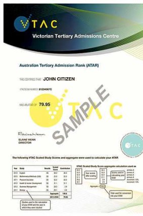 How is the ATAR calculated?
