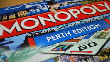 Advertisers all a board Perth Monopoly