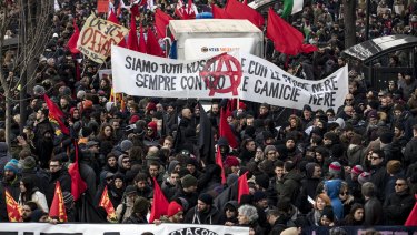 Italians march against racism after shooting spree against migrants