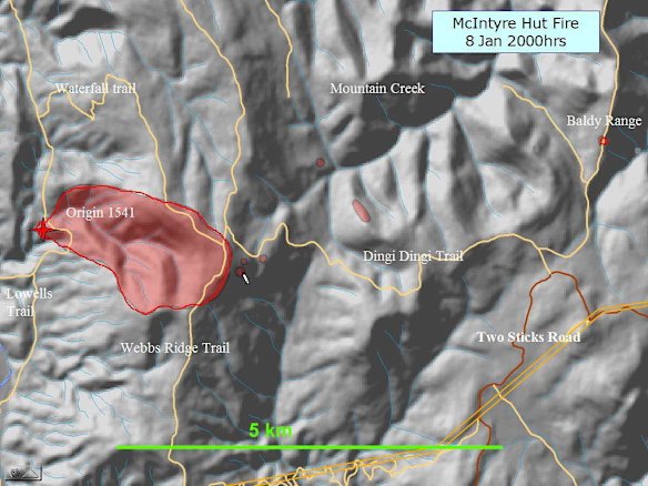 Mapping the 2003 Canberra Fire