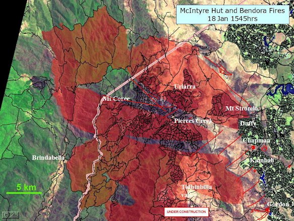 Mapping the 2003 Canberra Fire