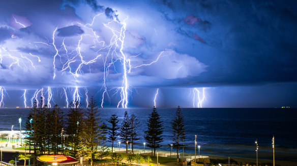 A cracking 300,000 lightning strikes light up South West coast as ...
