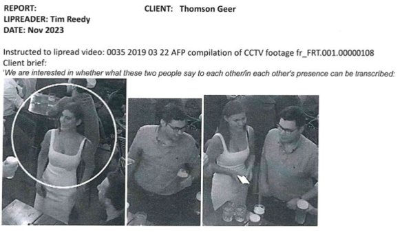 Lip-reader’s report revealed in Bruce Lehrmann defamation case