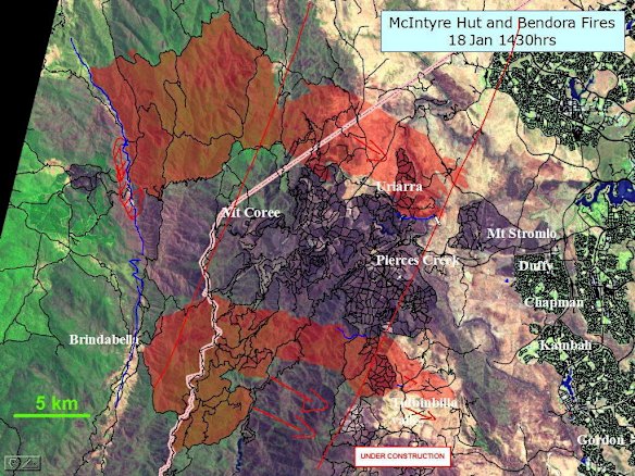 Mapping the 2003 Canberra Fire
