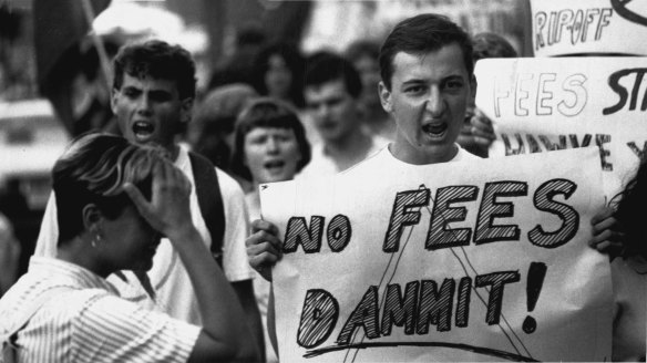 From the Archives, 1988: Students take to the streets over fees