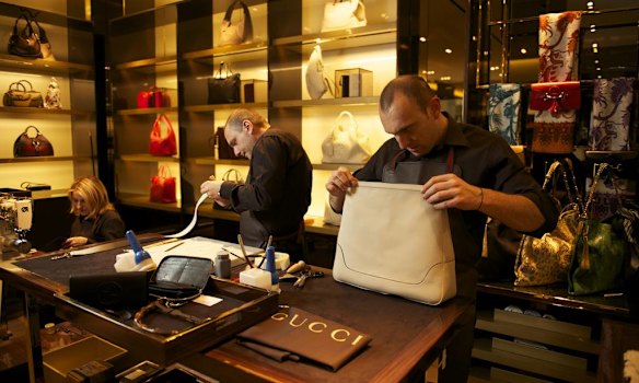 Gucci artisans at Chadstone