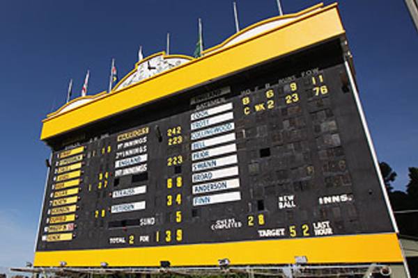 Iconic WACA scoreboard keeps on ticking