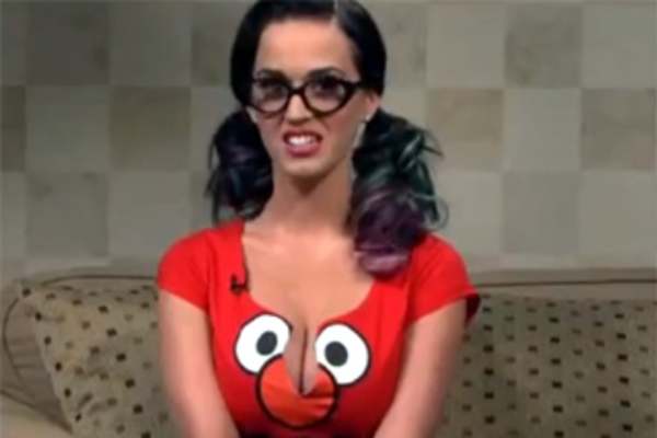 Off her chest: Katy Perry gets revenge on Elmo