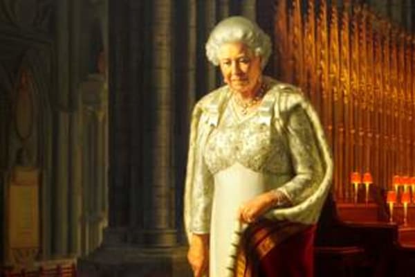 Our favourite portrait of the Queen defaced in London