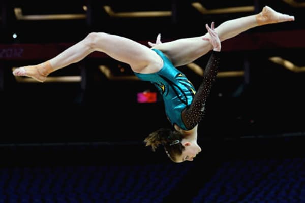 Australian gymnastics team: in training