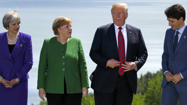 Trump barrels into G-7 summit, insists Russia be included