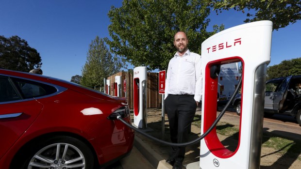 Tesla's electric car highway on the road to Gundagai