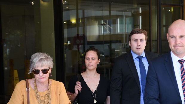 Adam Cranston's wife appears in court to face charges