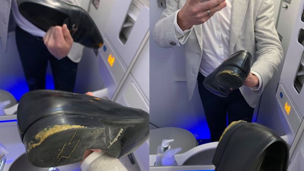 A Delta passenger sat in poo, but the plane took off despite his pleas