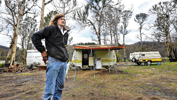 Life in temporary 'homes' drags on in fire zones