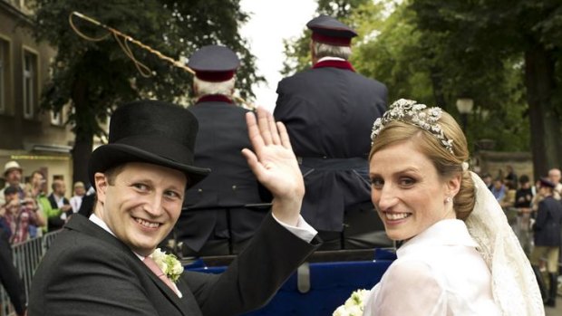 Kaiser heir and princess join royal wedding fever