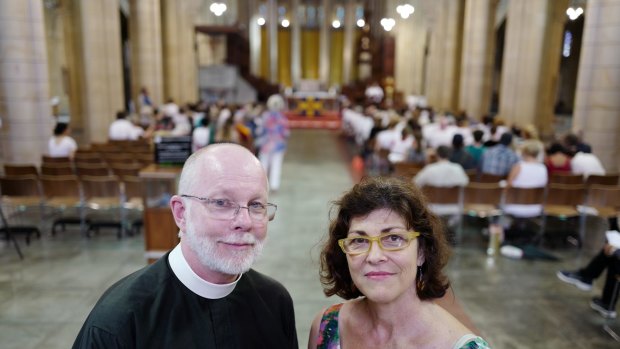 #Letthemstay sanctuary training set up at Brisbane Cathedral