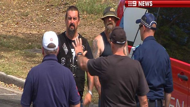Bikie arrest triggers stand-off