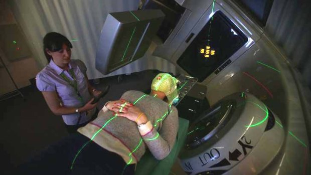 Microbeam of light for tumour patients