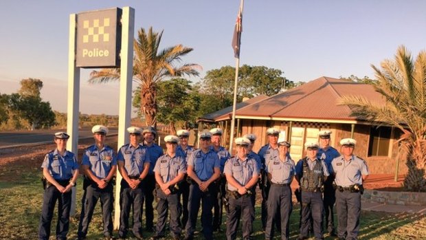 Outback cops honoured after tough year 'up north' in WA