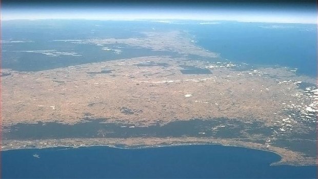 Astronaut's photo of Perth from space