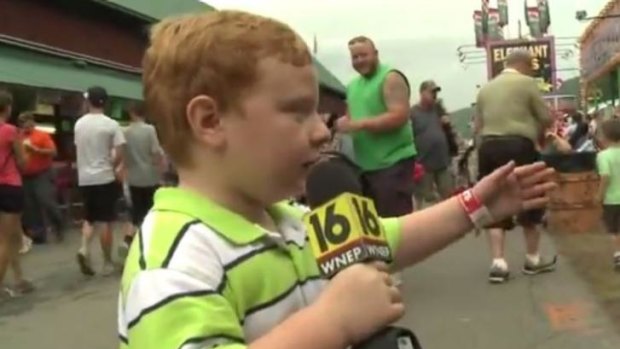 'Apparently kid' goes from county fair to viral superstar