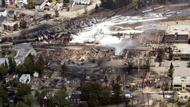 Death toll mounts as runaway freight train explodes in Quebec