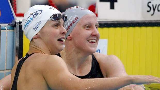 Friends rekindle their rivalry in butterfly