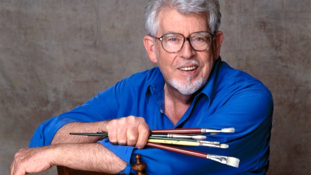 Vandal obscures Rolf Harris paintings