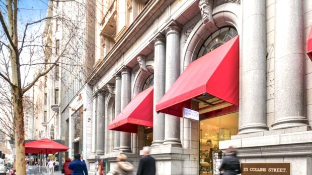 Max Stern ends up on Collins Street after being bumped by metro works