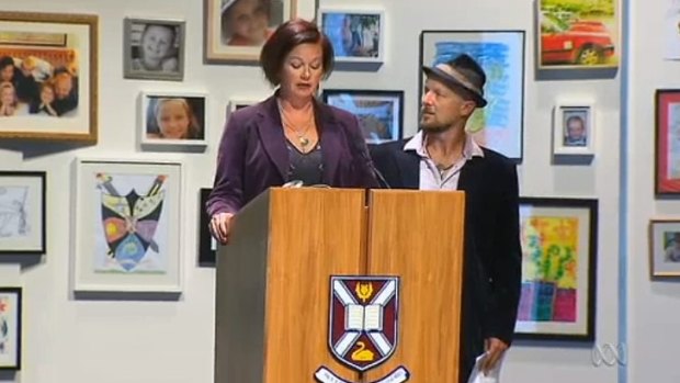 Tearful service for Maslin children at Scotch College