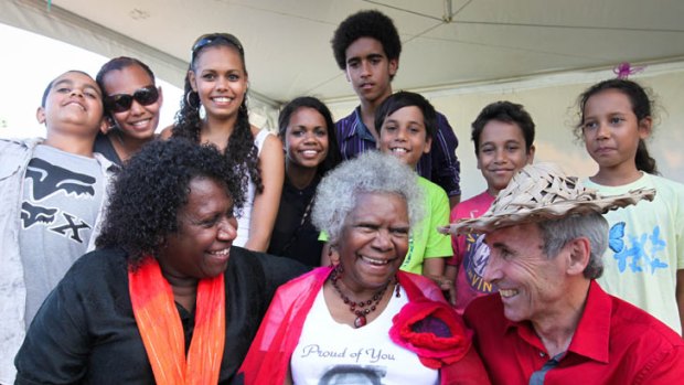 Eddie Mabo's wife joins march in Townsville