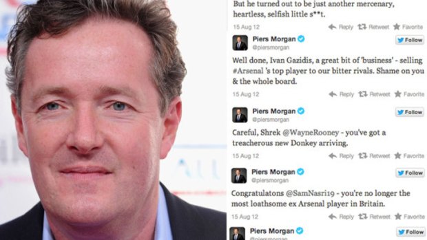 'Sickening betrayal': Piers Morgan vents on Twitter over van Persie move