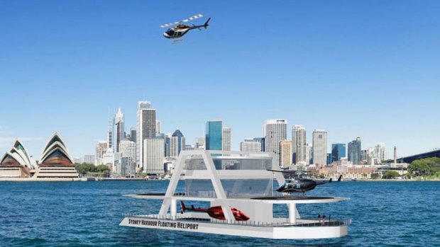 Floating heliport for Sydney harbour